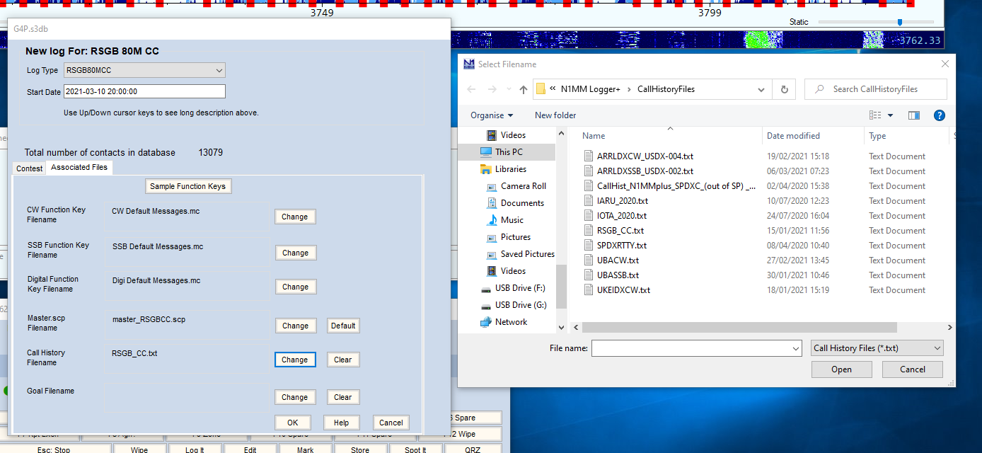 N1MM – Using Partial Check and Call History Files – NCARS